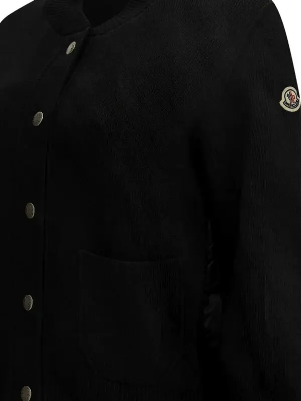 Moncler Wool & Cashmere Blend Padded Cardigan