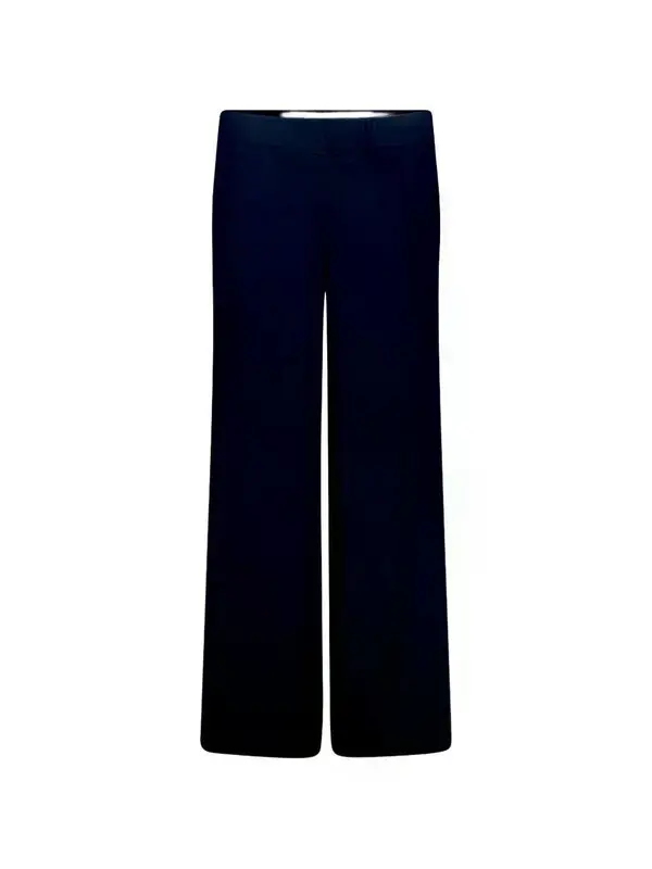 BETTY BARCLAY Textured Wide-leg Trousers - Blue