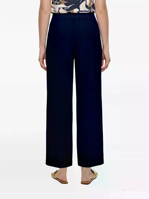 BETTY BARCLAY Textured Wide-leg Trousers