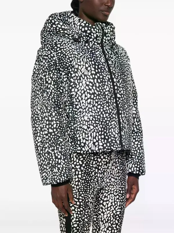 Perfect Moment Leopard-print Bubble Ski Jacket