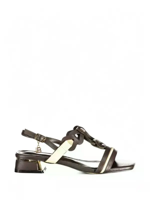 LAURA BIAGIOTTI Logo-plaque Buckled Sandals