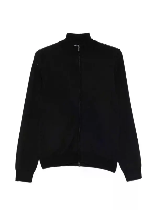 HERITAGE Zip-up High-neck Cardigan
