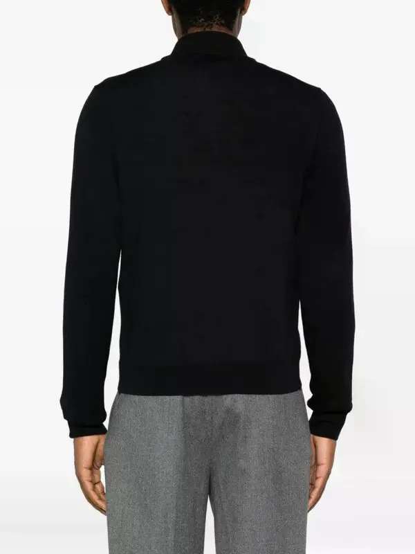 HERITAGE Zip-up High-neck Cardigan