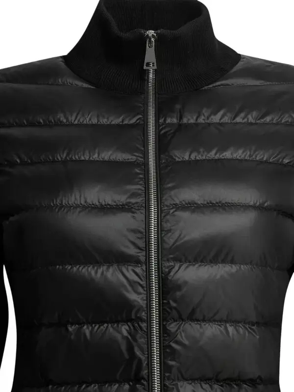 Moncler Quilted-panel Zip-up Jacket