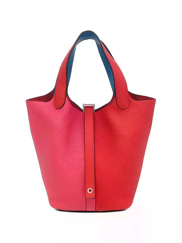 Hermès 2020 Bicolor Clemence Picotin Lock 18 Handbag - Red
