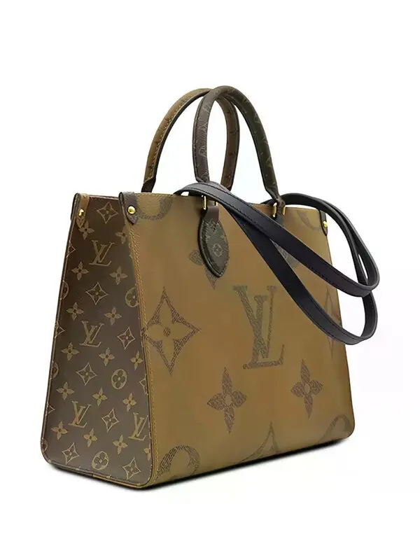 LOUIS VUITTON 2021-2026 Monogram Reverse Giant Onthego Mm Satchel - Brown