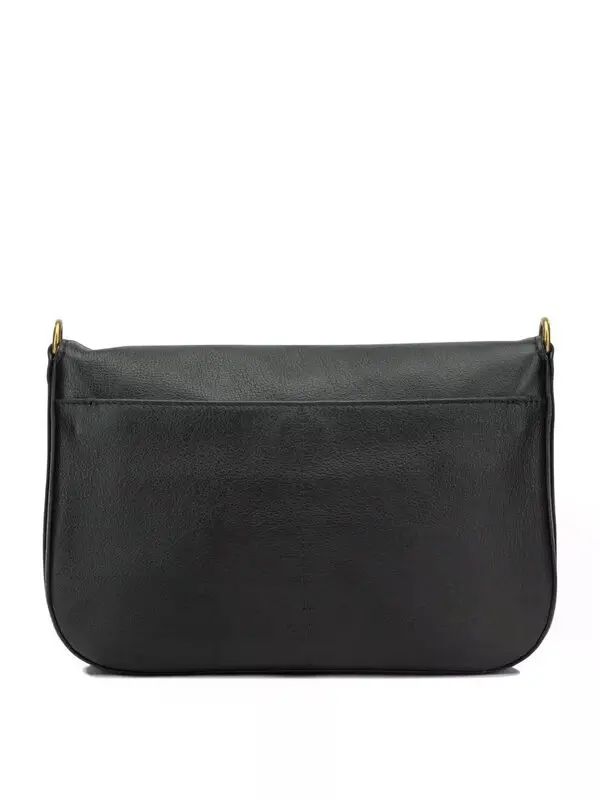 Pinko Love Birds Leather Shoulder Bag - Black