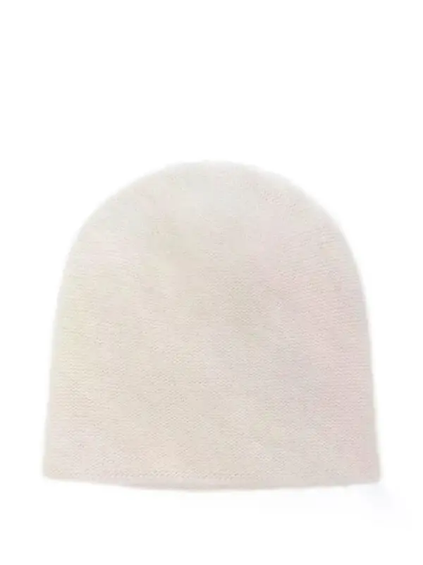 LISKA Cashmere Beanie Hat - Neutrals