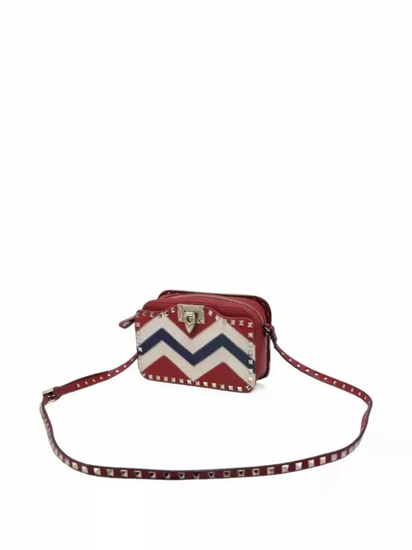 Valentino Garavani Rockstud Chevron Crossbody Bag