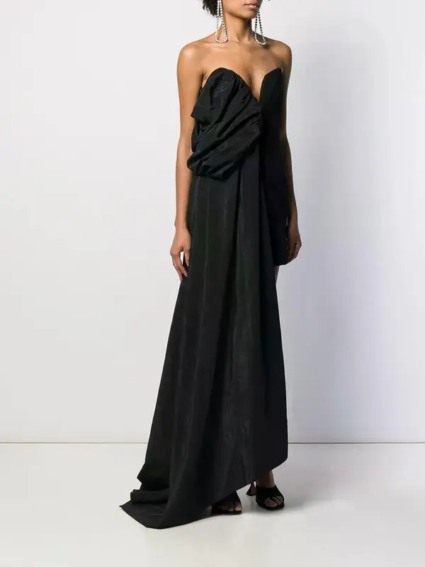 ELLERY Asymmetric Drape Cocktail Dress