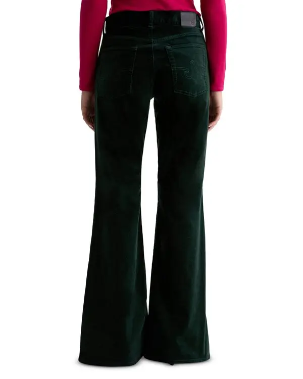 Ag Georgia Mid Rise Velvet Flare Jeans