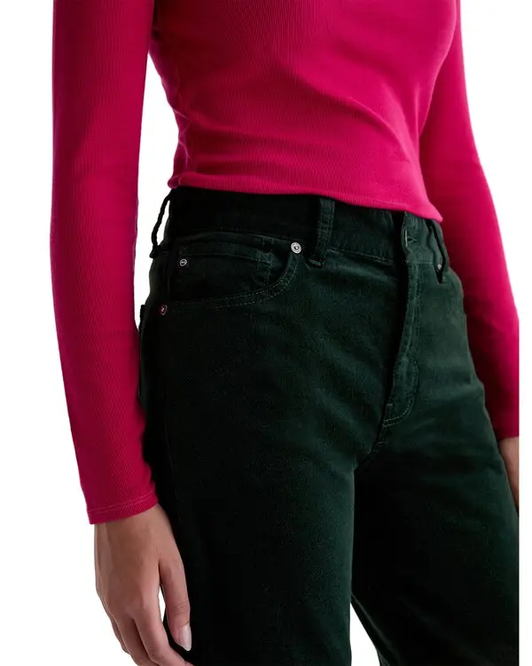 Ag Georgia Mid Rise Velvet Flare Jeans