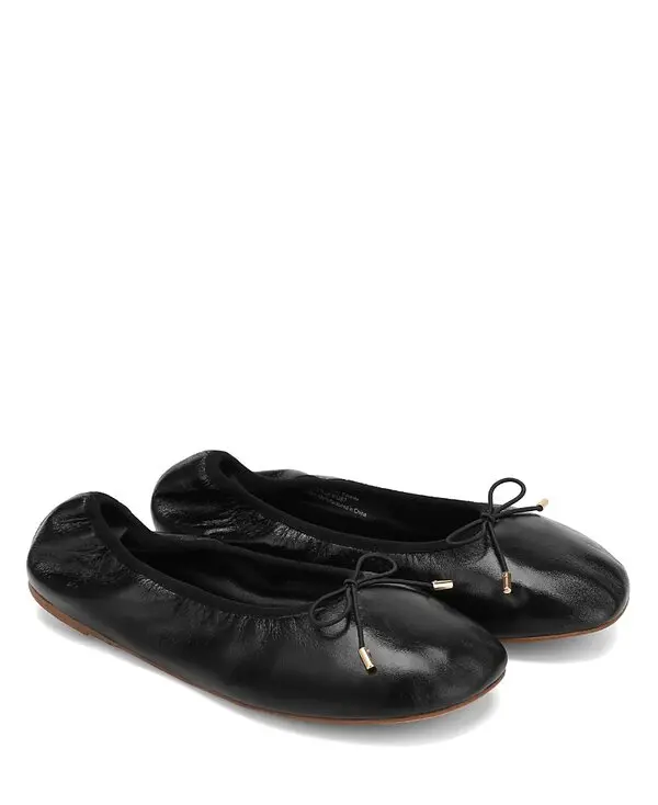 NAKED WOLFE Scrunch Flats - Black