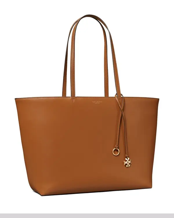 Tory Burch Key Item Leather Tote - Maple Syrup