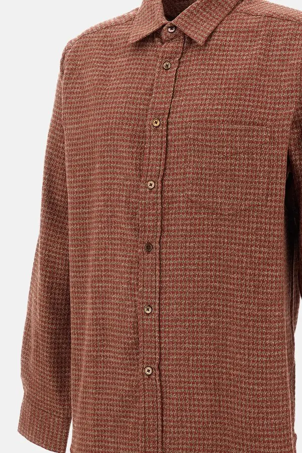 Portuguese Flannel Camicia Pied De Poule - Multicolor