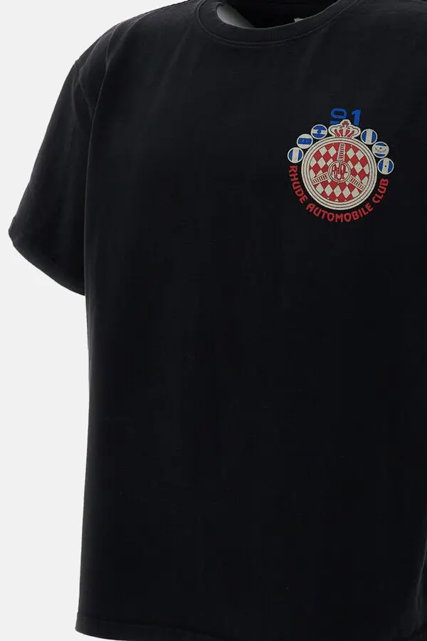Rhude Maglietta Con Stampa Automobile Club