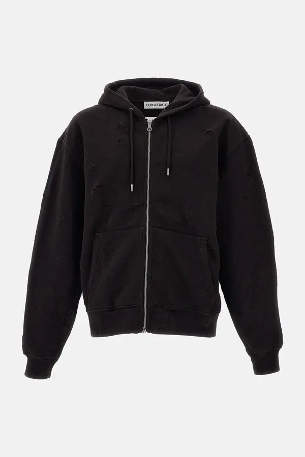 Our Legacy Felpa Con Capuccio Rascal Hood - Nero