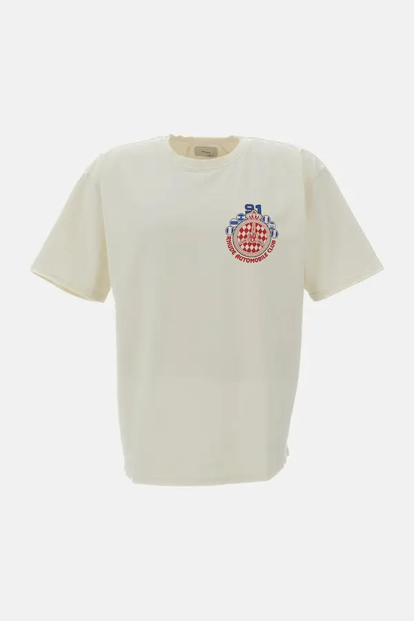 Rhude Maglietta Con Stampa Automobile Club