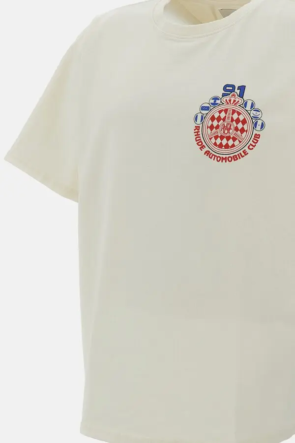 Rhude Maglietta Con Stampa Automobile Club