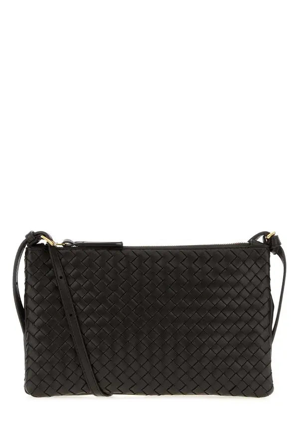 Bottega Veneta Dark Leather Small Clutch