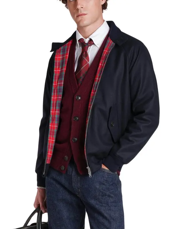 BARACUTA Unpadded G9 Melton Blouson Jacket