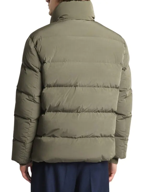 FAY Short Down Jacket In Frosted Poplin