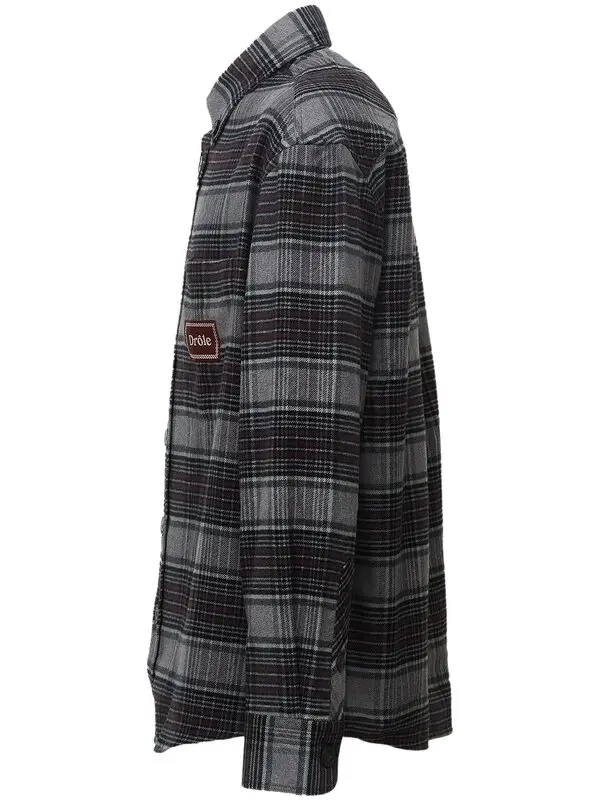 Drole De Monsieur Boxy Checked Shirt