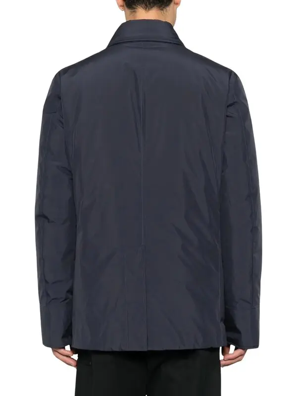 Add Button-up Logo-patch Coat