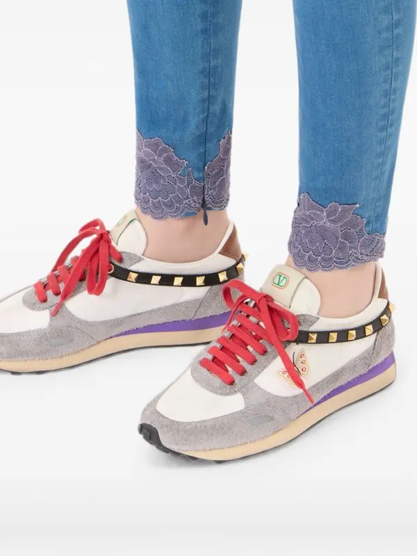 Valentino Garavani Stud Up Sneakers - Grey