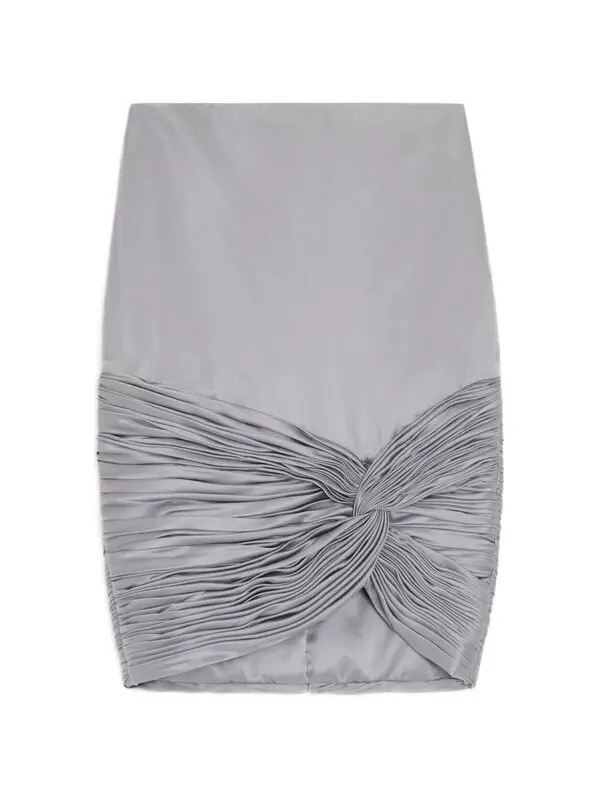 Valentino Garavani Draped Satin Skirt