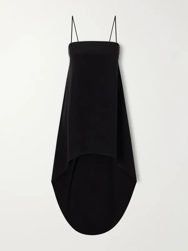 Cult Gaia Kera Drop-tail Silk-crepe Mini Dress - Black