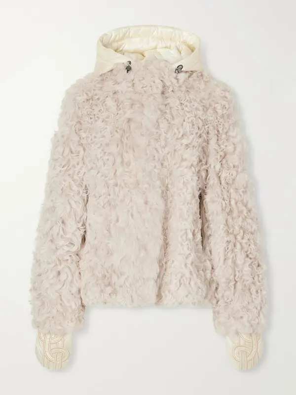 Bogner Shell-trimmed Shearling Ski Jacket - Neutrals