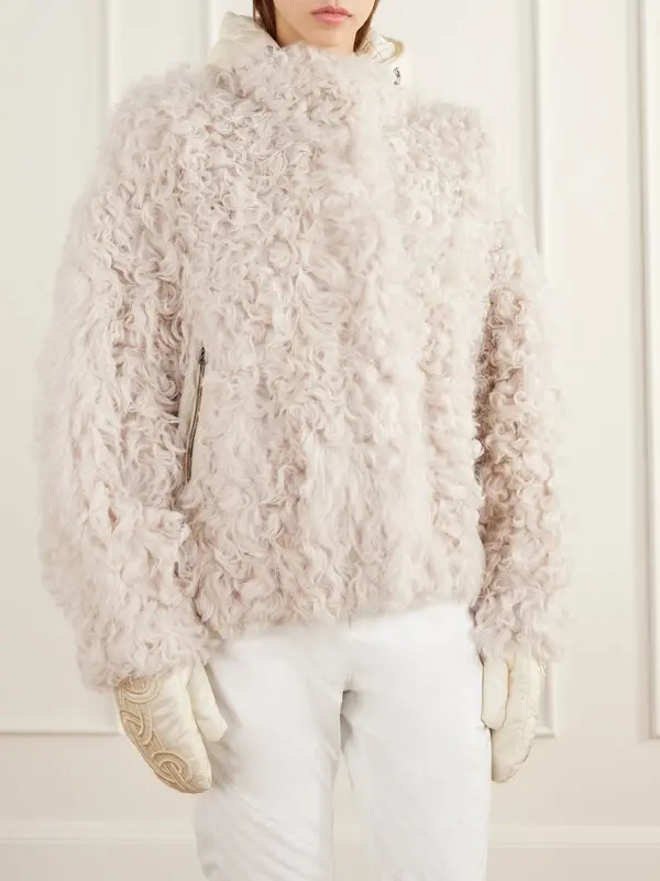 Bogner Shell-trimmed Shearling Ski Jacket