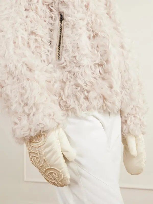Bogner Shell-trimmed Shearling Ski Jacket