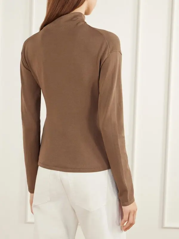 Cult Gaia Callie Embellished Gathered Jersey Top