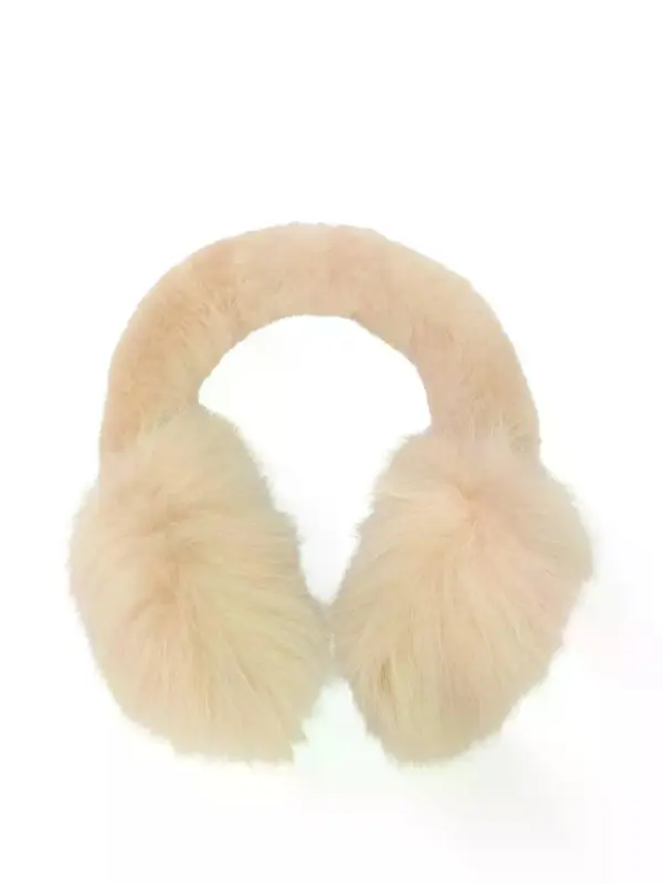 Burberry Shearling Earmuffs - Neutrals