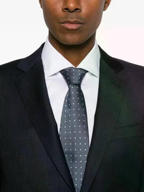 Canali Check-pattern Wool Suit