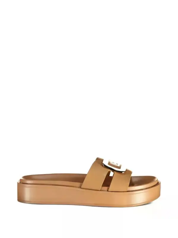 LAURA BIAGIOTTI Logo-plaque Platform Sandals