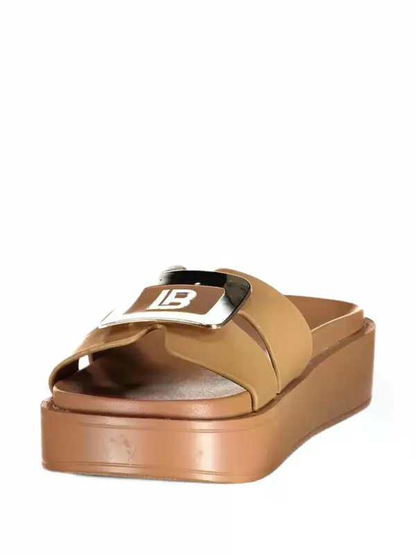 LAURA BIAGIOTTI Logo-plaque Platform Sandals