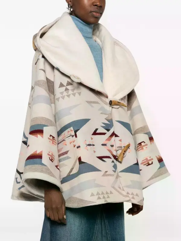 Lindsey Thornburg White Sands Toggle-fastening Cloak
