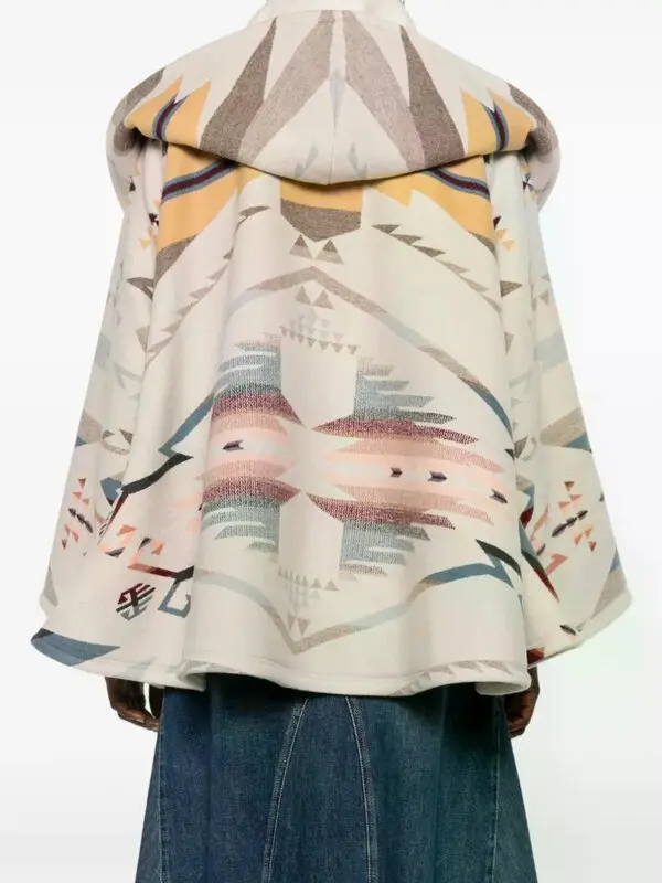 Lindsey Thornburg White Sands Toggle-fastening Cloak