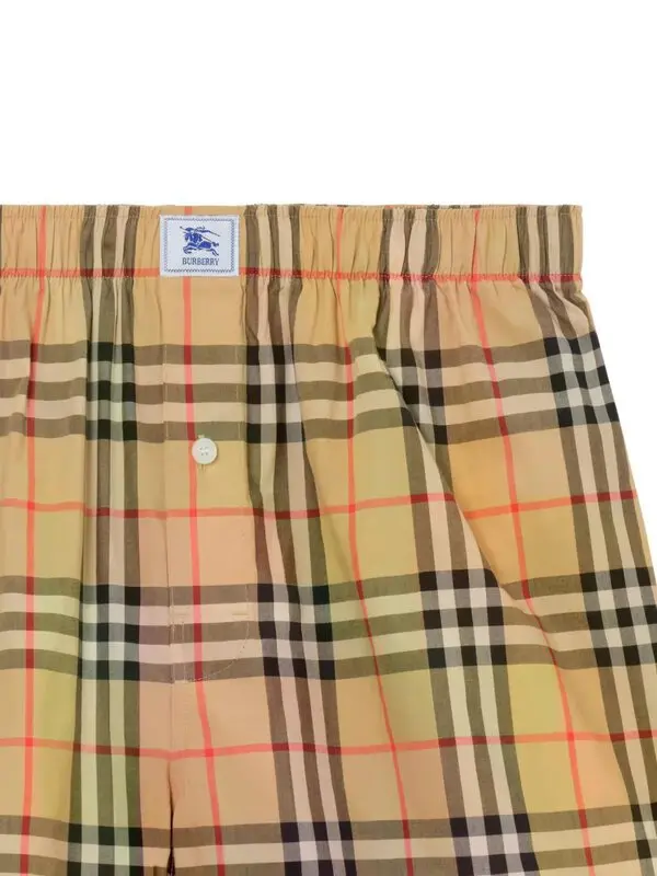 Burberry Check Cotton Boxer Shorts