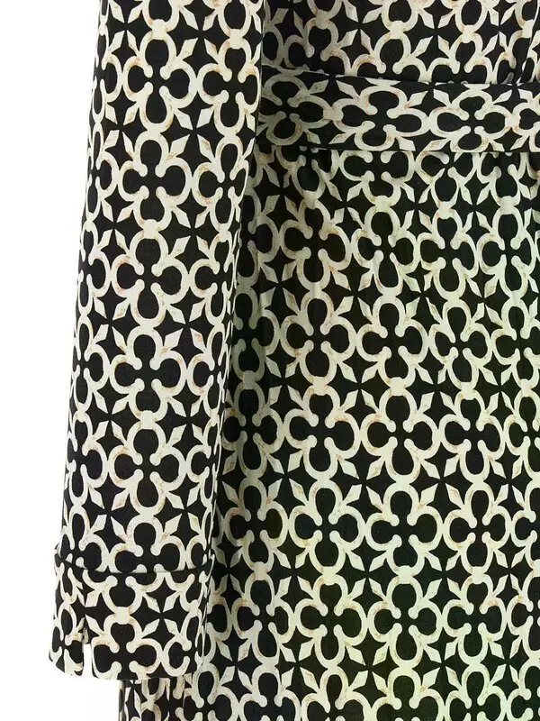 Diane Von Furstenberg Jeanne Geometric-print Wrap Mini Dress