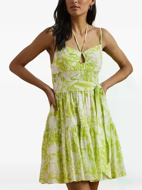 Ralph Lauren Floral-print Tiered Mini Dress