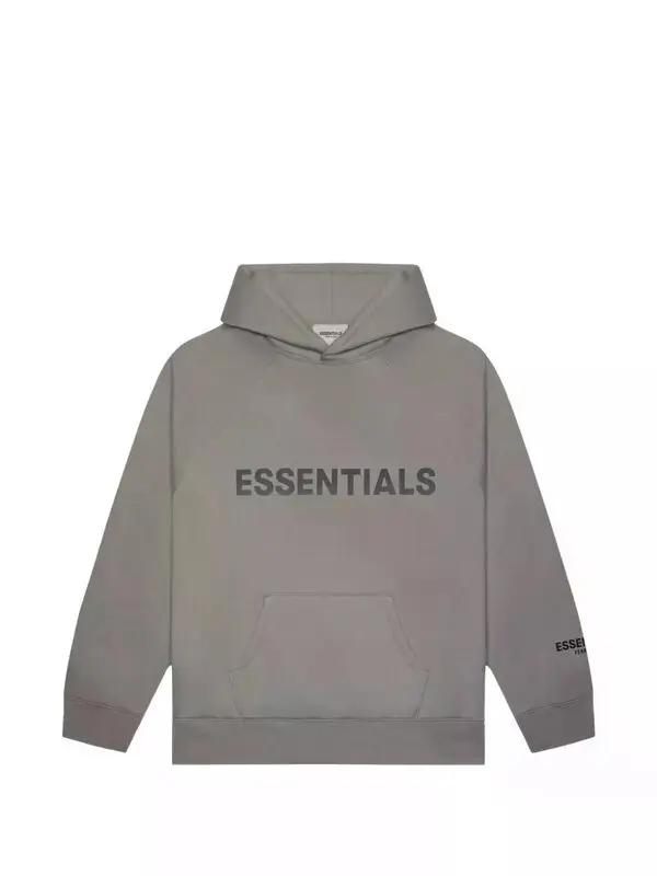 Fear Of God Essentials Logo-print Hoodie - Grey