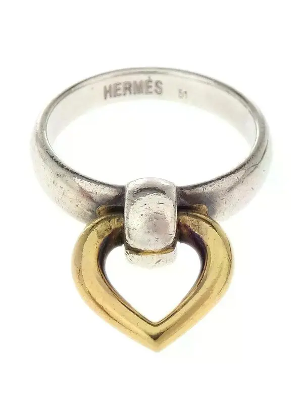 Hermès Heart Knock Ring - Silver