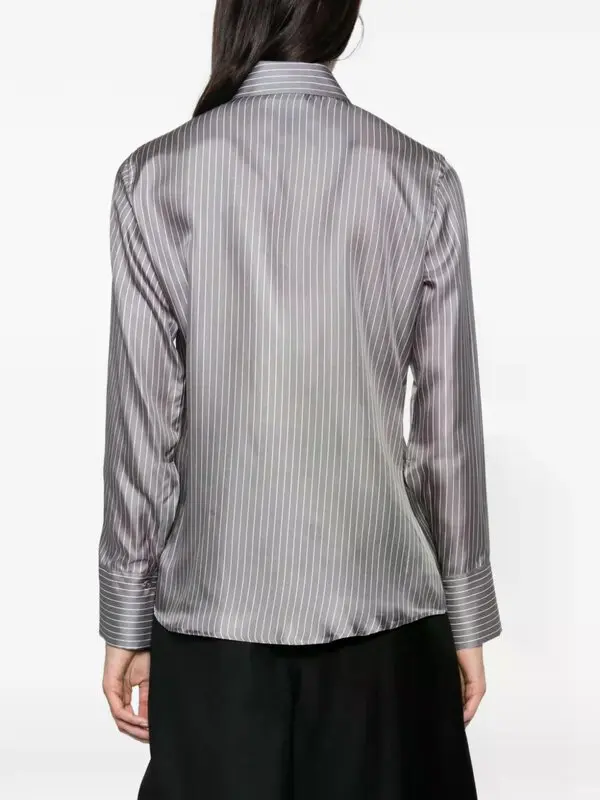 ARCHIVIO '67 Vertical-stripe Long-sleeve Shirt