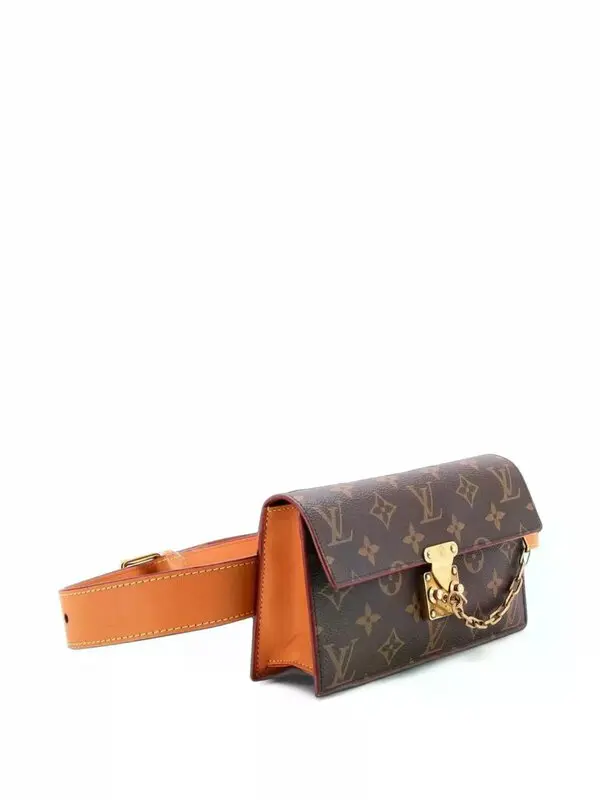 LOUIS VUITTON S Lock Pouch Monogram Canvas Belt Bag
