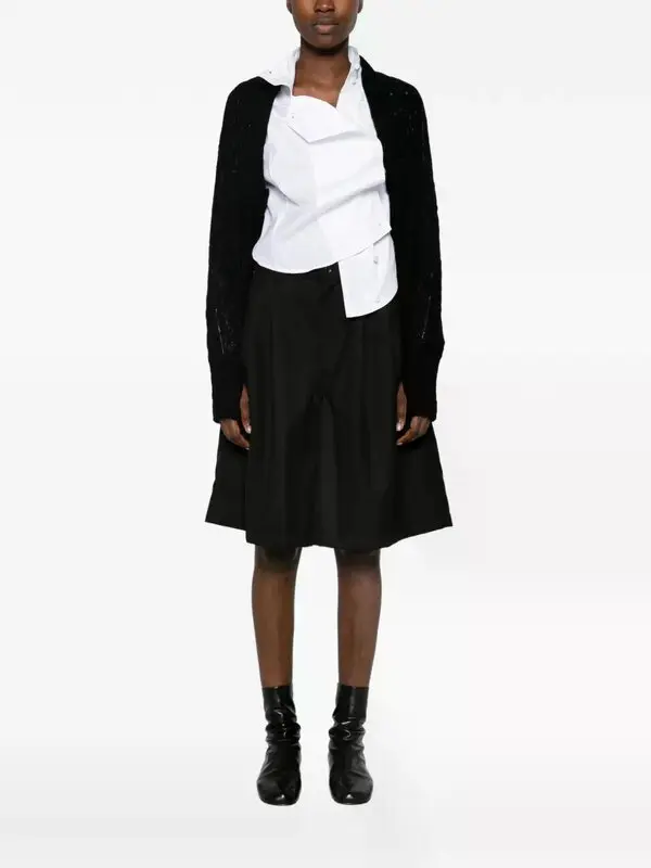 Yohji Yamamoto Open-knit Cropped Cardigan