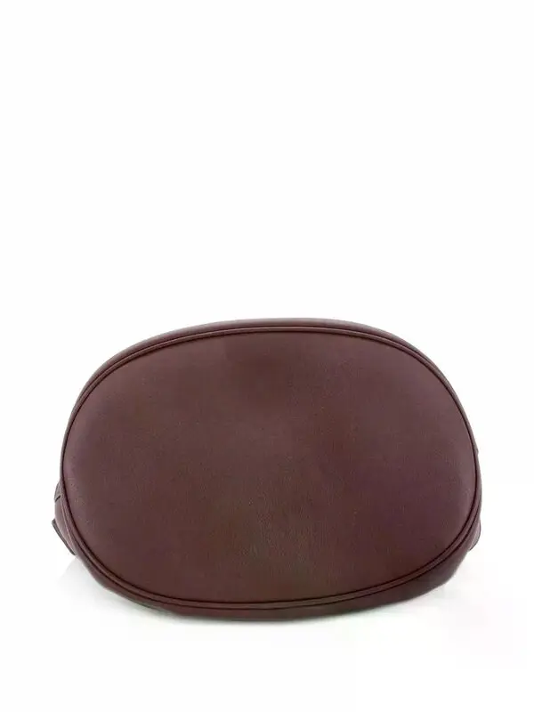 Prada Jeweled Belt Leather Bucket Bag